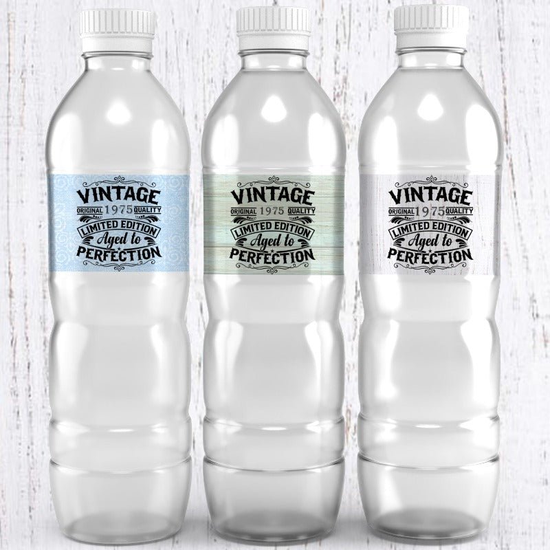 Personalized Birthday Party Waterproof Water Bottle Labels - Favors Today